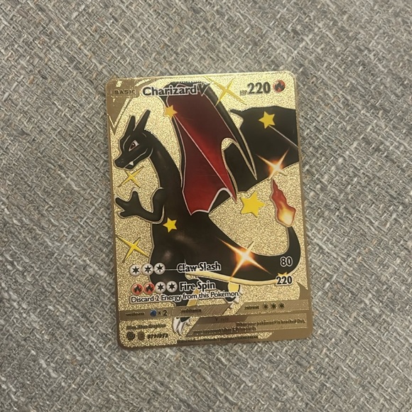 Toys | Pokmon Charizard Metal Card | Poshmark